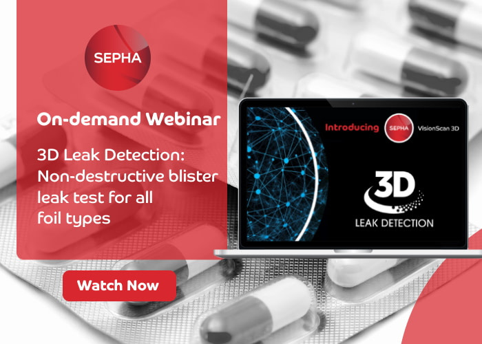3D Leak Detection for all types of blister packs | Sepha VisionScan 3D